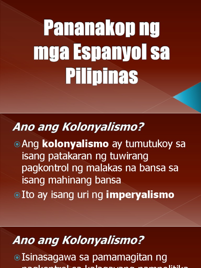 1 Kolonisasyon | PDF