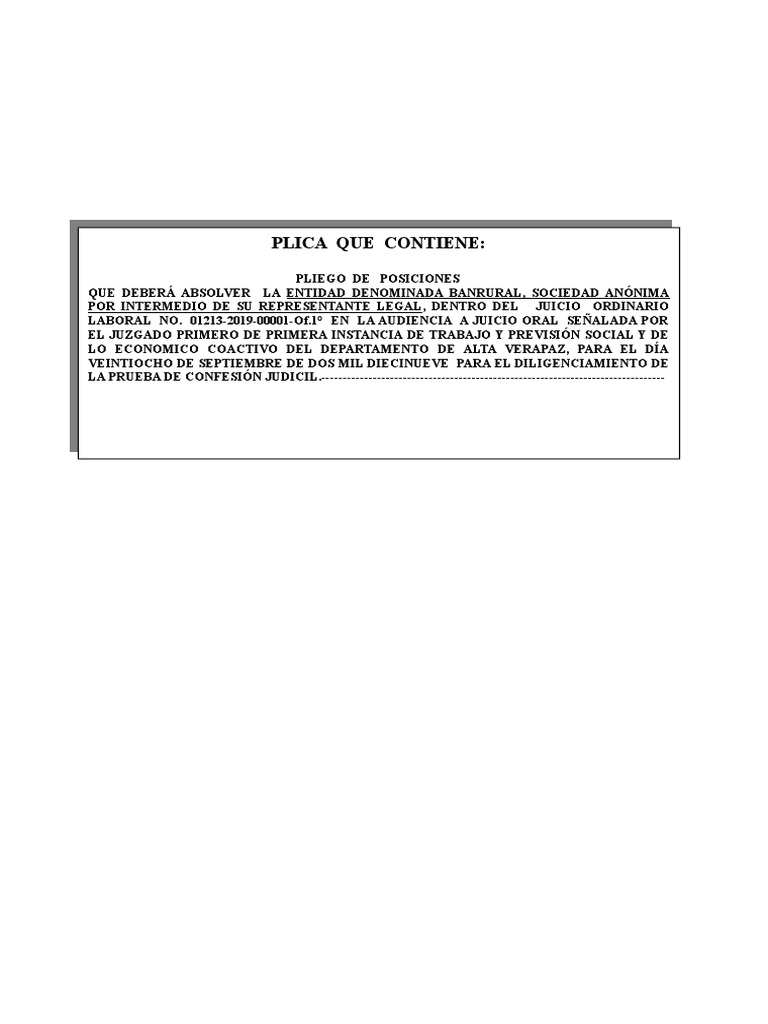 Plica | PDF | Derecho laboral | Bancos