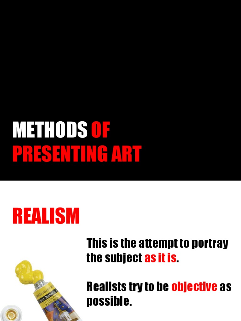 HUMANITIES Methods of Presenting Art | PDF | Abstract Art | Expressionism