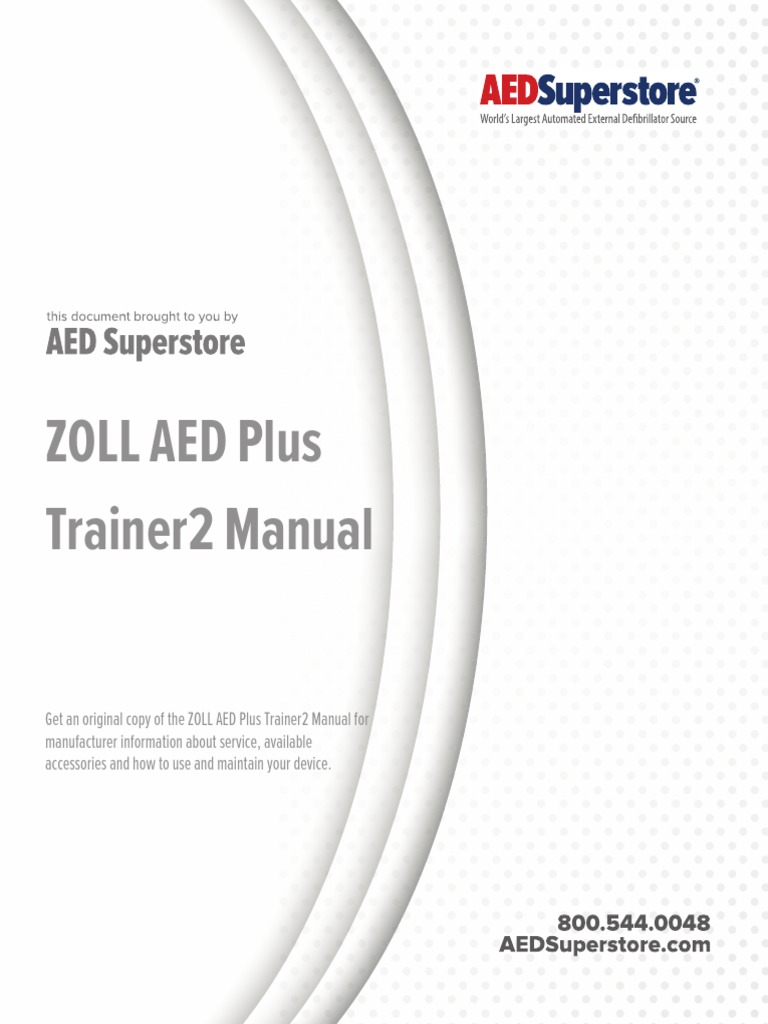 Zoll PLus AED Trainer | PDF | Cardiopulmonary Resuscitation ...