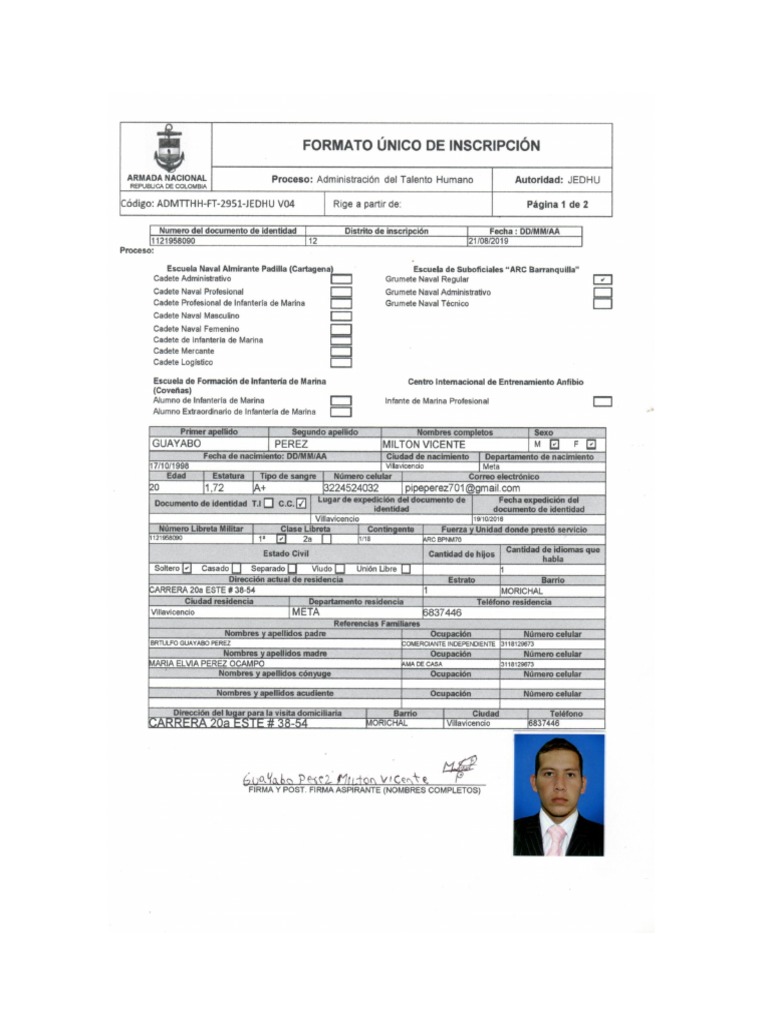 1.formato de Inscripción | PDF