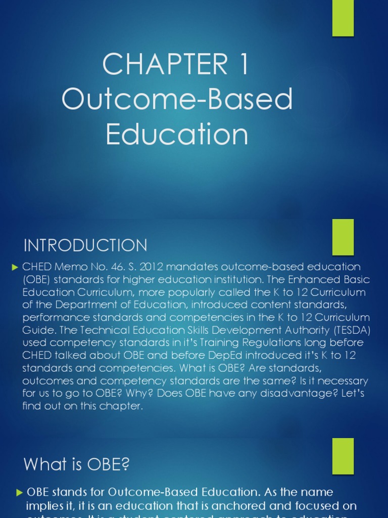 Understanding Outcome-Based Education | PDF | Teachers | Curriculum