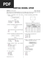 Ujian Akhir Math DLP (Form 1) | PDF