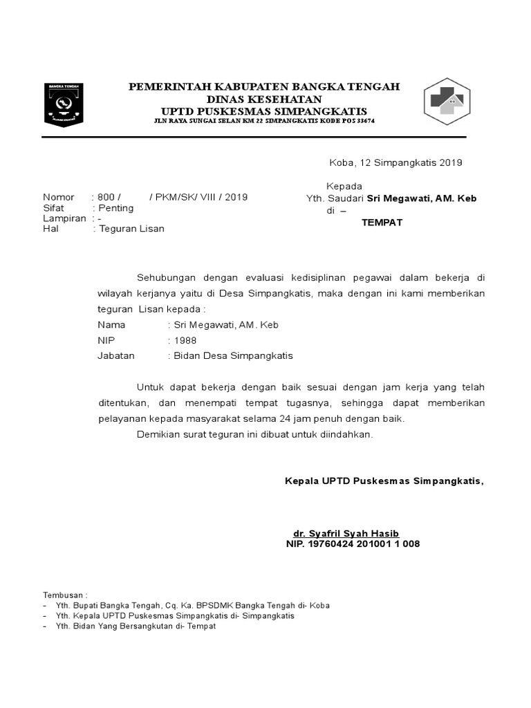 SURAT TEGURAN Final | PDF