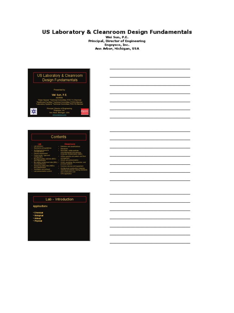 Seminar1-Lab Design PDF | PDF | Safety | Building Engineering