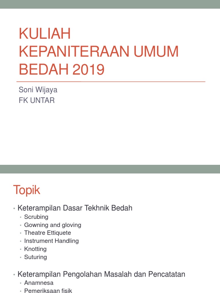 Kuliah Panum | PDF | Wound