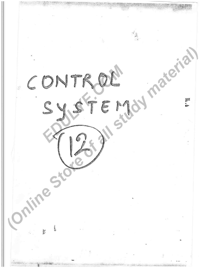 Control System 1 PDF | PDF