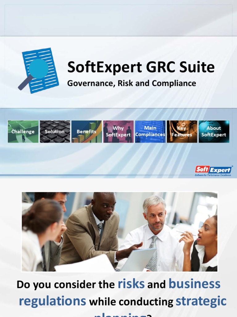 Demo SOFTEXPERT GRC PDF | PDF | Regulatory Compliance | Strategic Management