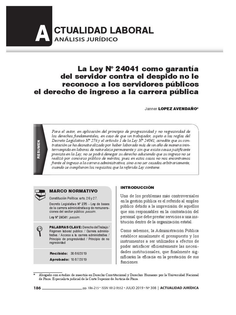 Laboral - Analisis de La Ley #24041. | PDF | Derecho laboral | Estado ...