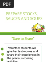 Methods of Preparing Sauces LESSON PLAN 1 | PDF | Sauce | Butter