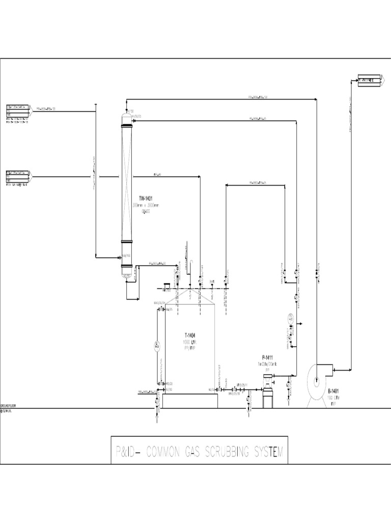 P&ID For Scrubber-Model PDF | PDF