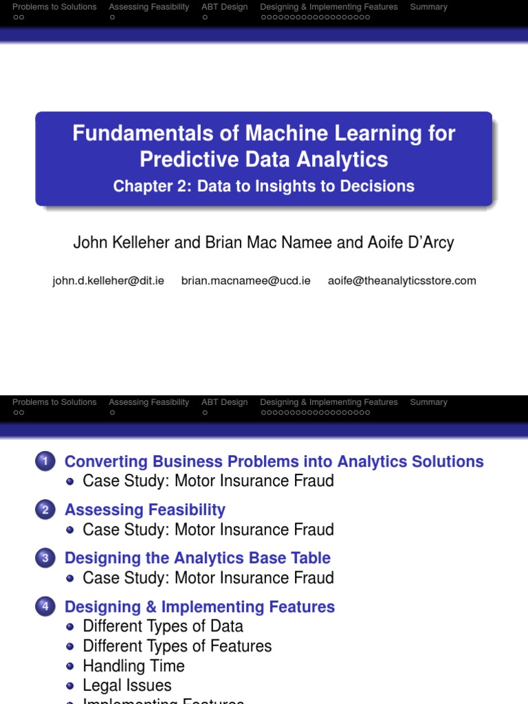 Fundamentals of Machine Learning For Predictive Data Analytics | PDF ...