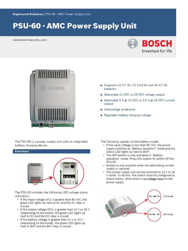 Engineered Solutions - PSU-60 - AMC Power Supply Unit | PDF | Power ...