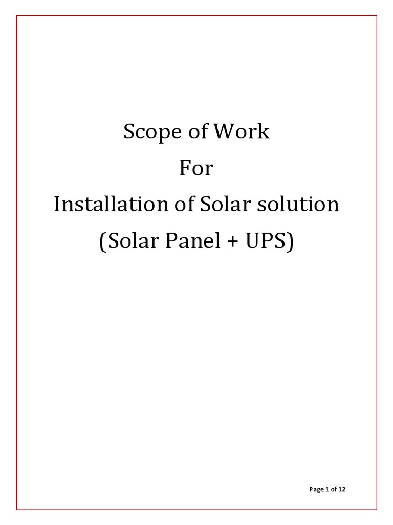 Installation of Solar Panel | PDF | Electrical Wiring | Roof