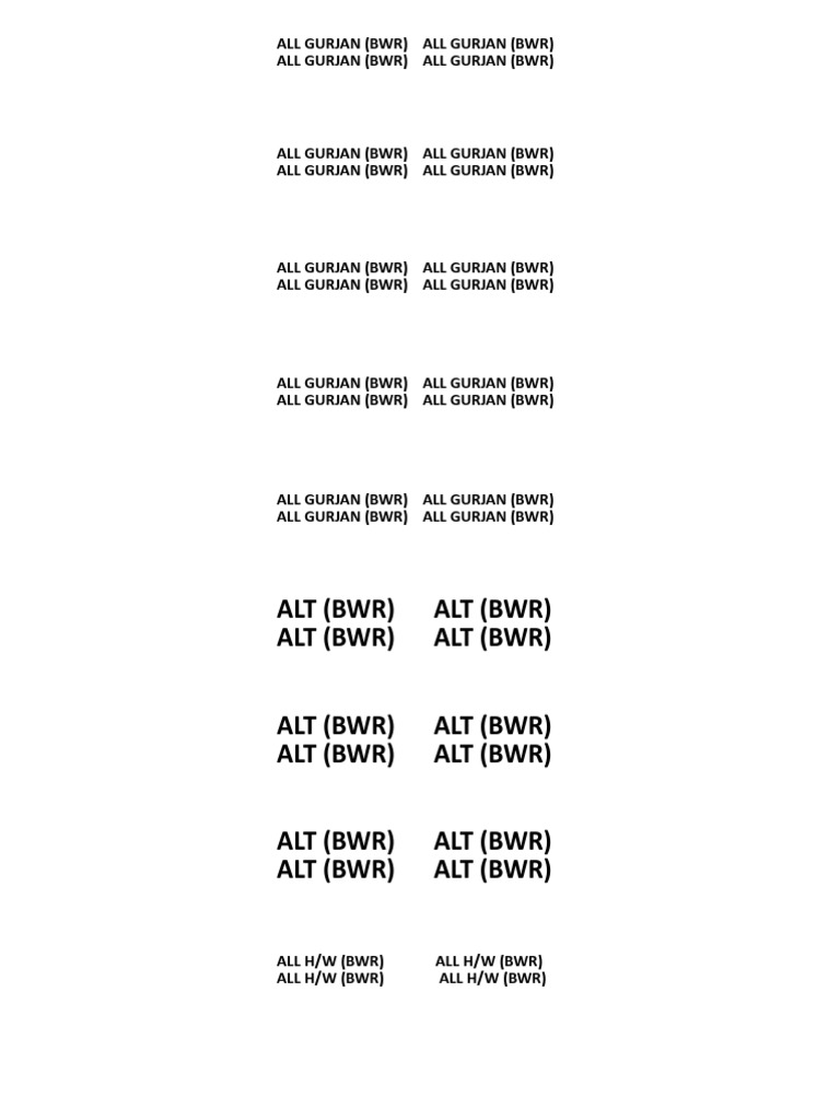 Repeated Phrases Document: A compilation of repeated phrases with no other contextual ...