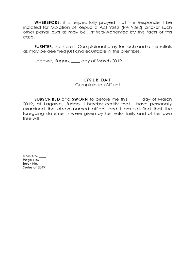 WHEREFORE, It Is Respectfully Prayed That The Respondent Be | PDF