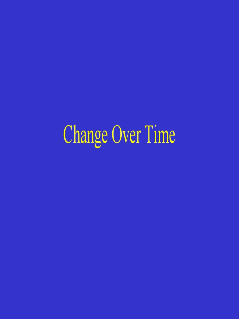 Change Over Time | PDF | Philology | Language Arts & Discipline