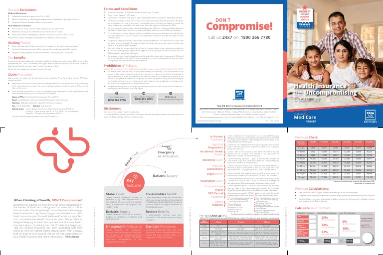 Compromise!: Health Insurance For Uncompromising | PDF | Medicare ...