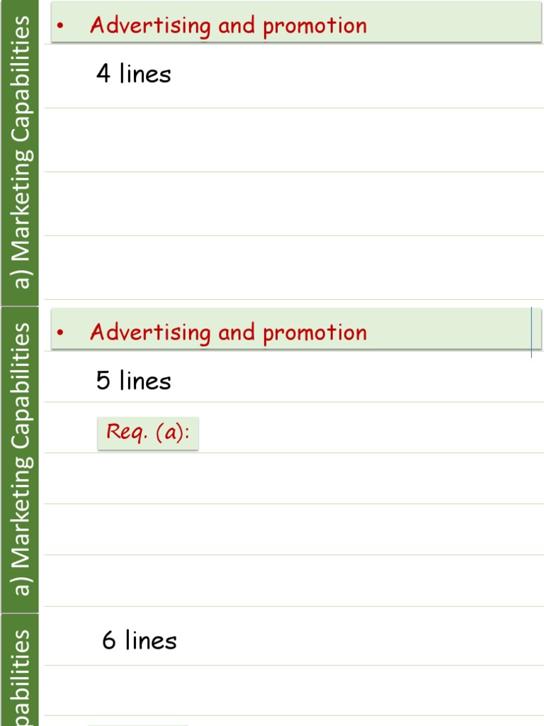 4 Lines: - Advertising and Promotion | PDF