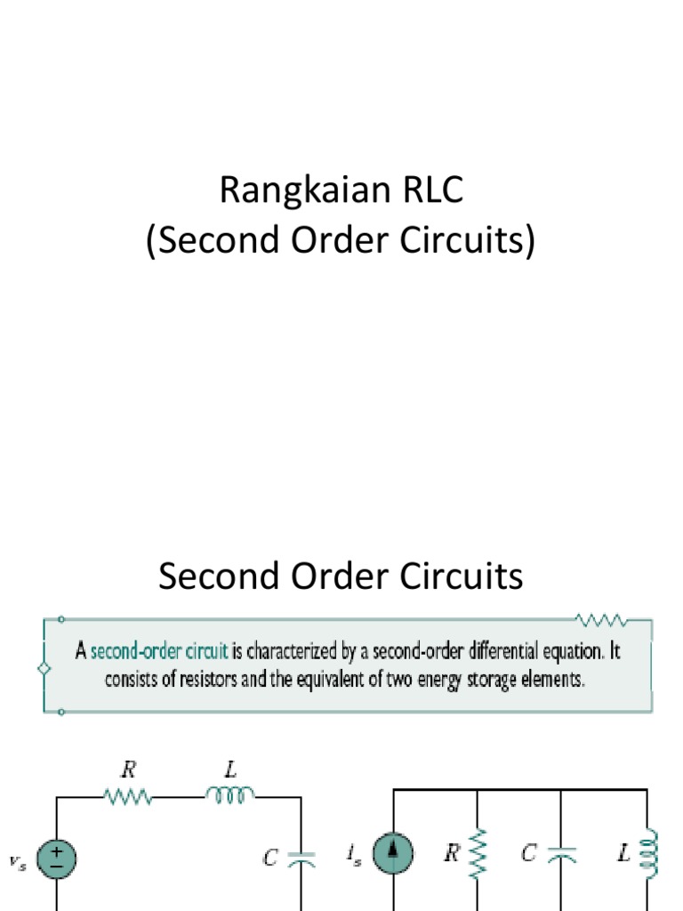 Rangkaian RLC (Second Order Circuits) | PDF