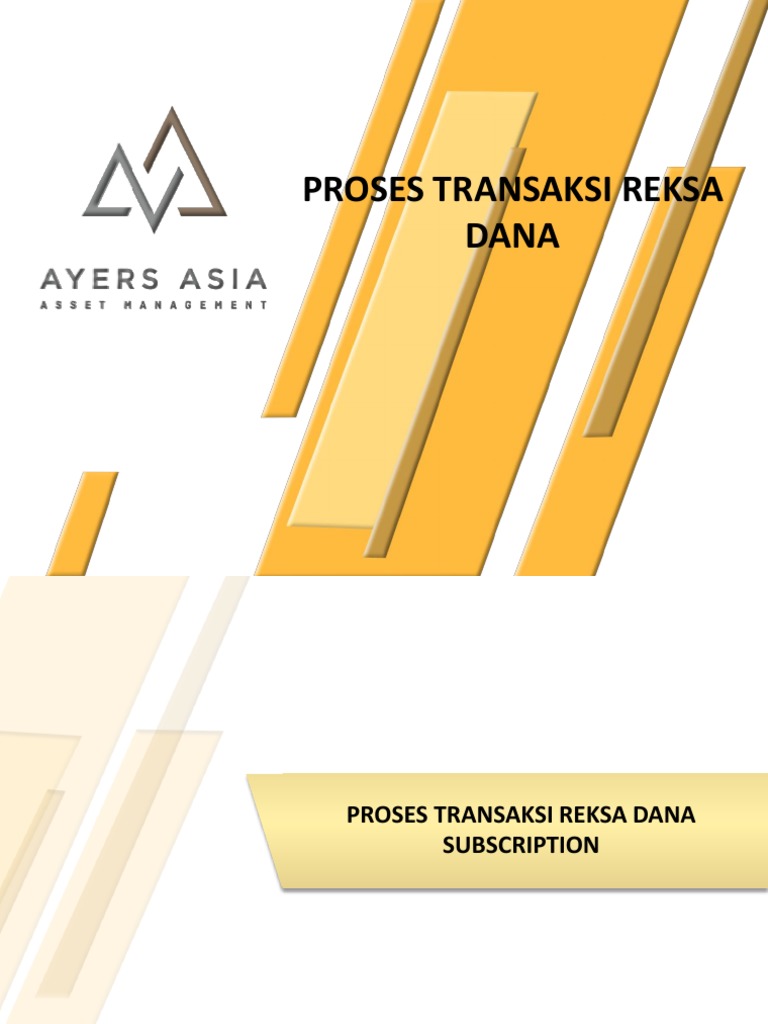 Alur Transaksi Reksa Dana | PDF | Pengelolaan Keuangan & Uang