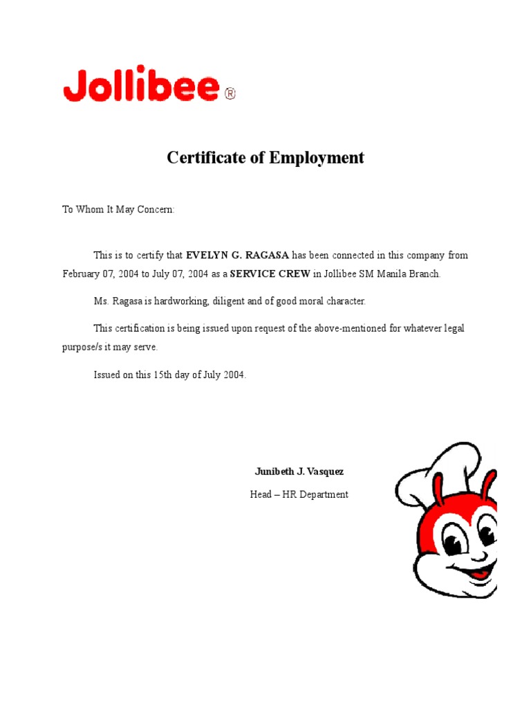 Jollibee Let | PDF