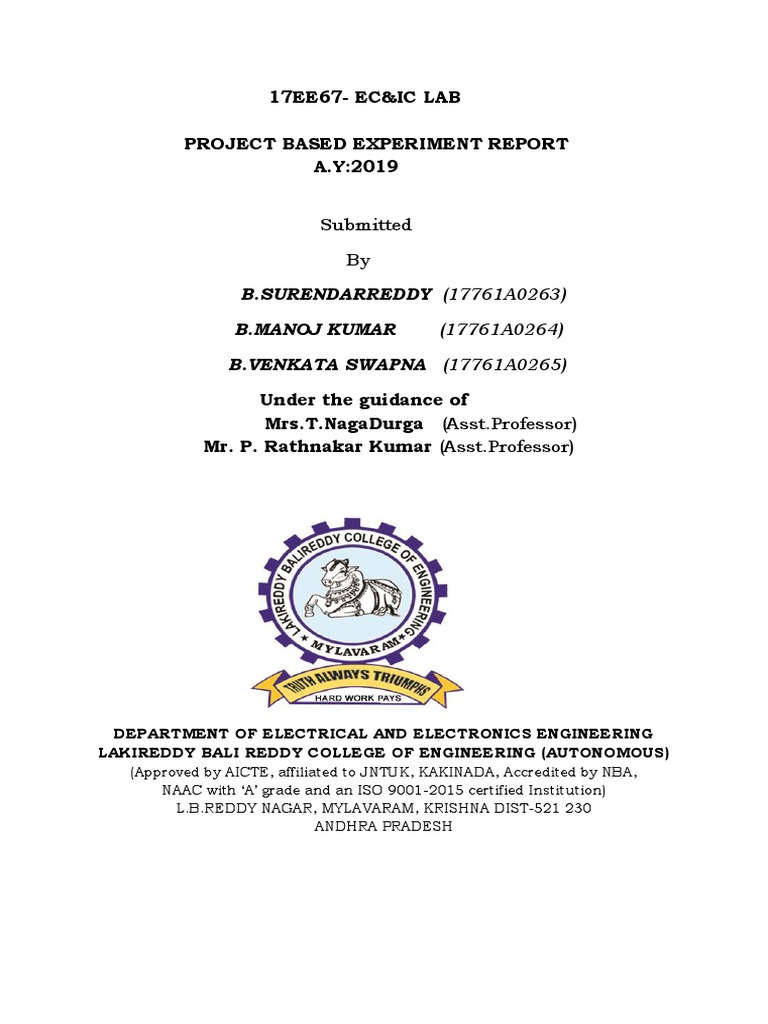 Ec&Ic Lab Report | PDF | Electronic Filter | Operational Amplifier