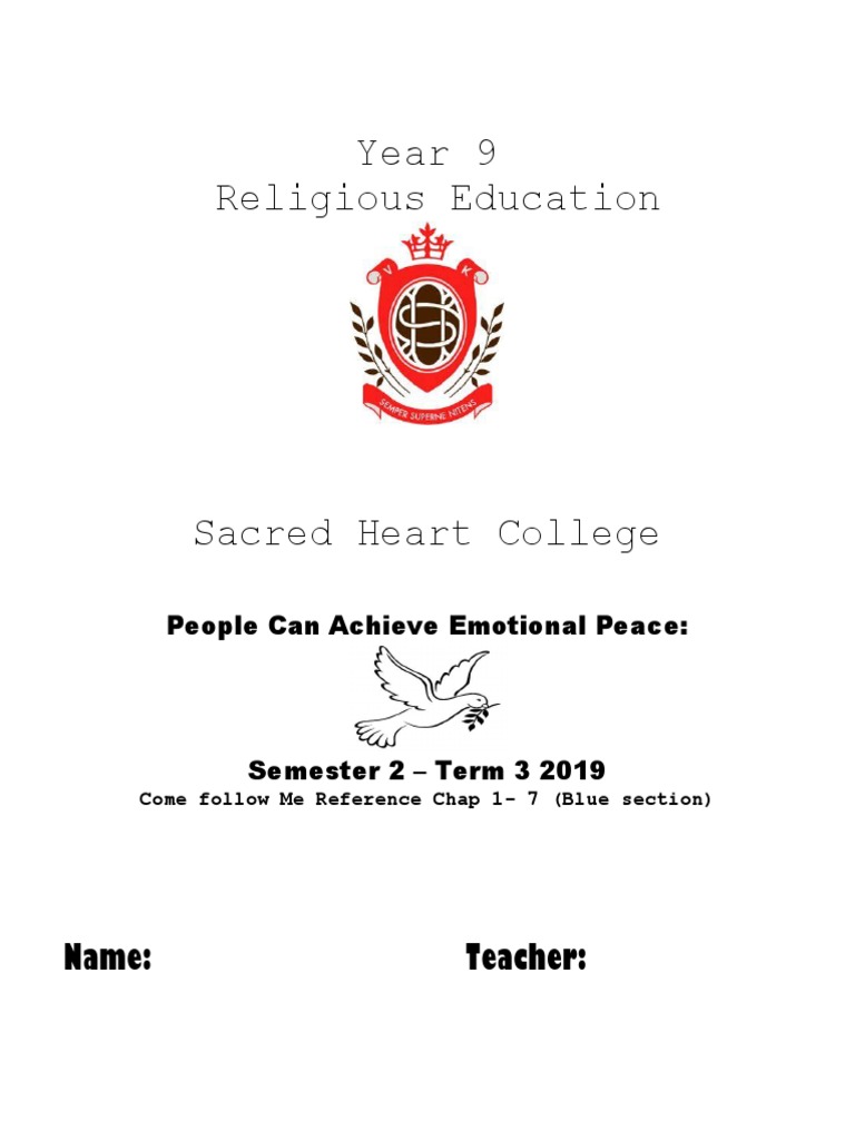 Religion Booklet | PDF | Confession (Religion) | Sacraments