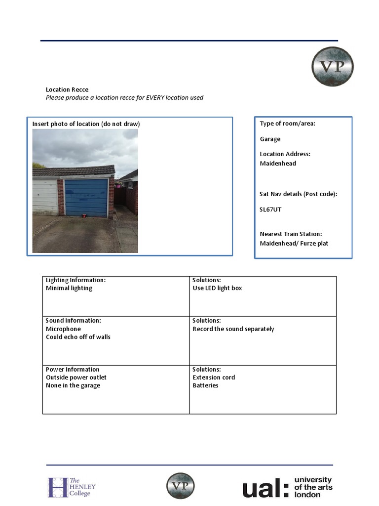 Location Recce | PDF