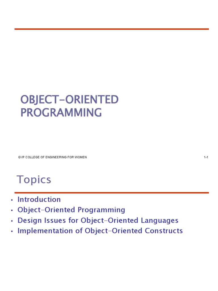 Ppl Unit 4 Pdf Inheritance Object Oriented Programming Class Computer Programming 