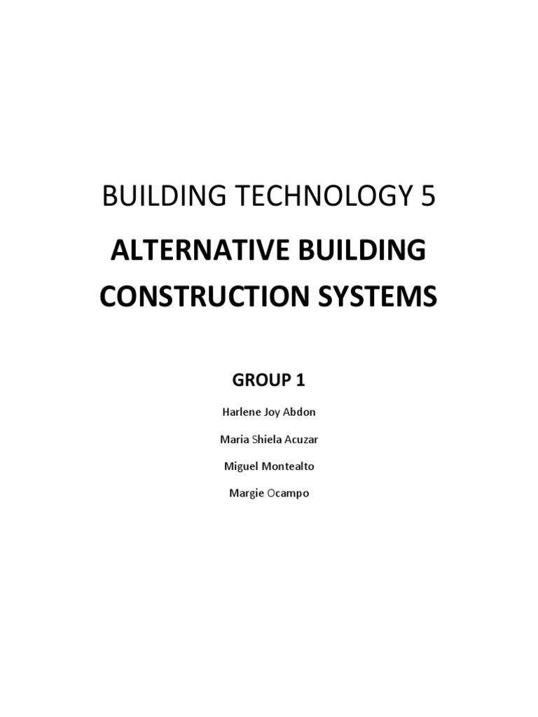 BUILDING TECHNOLOGY 5 Hard | PDF | Prestressed Concrete | Precast Concrete