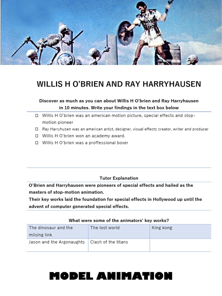 Model Animation Handout | PDF