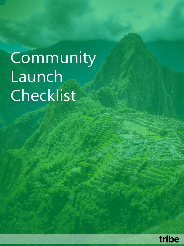 Community Launch Checklist | PDF | Facebook | Mobile App