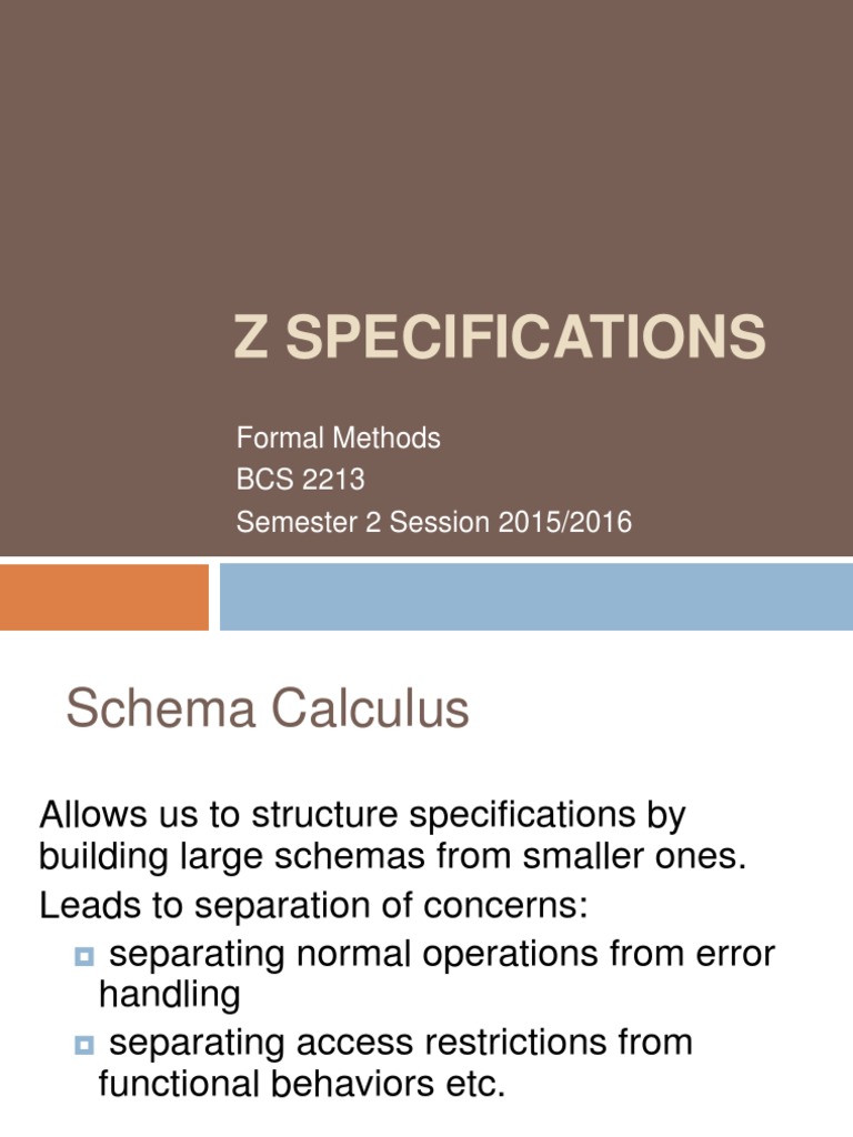 BCS2213 - Z Specification | PDF | Parameter (Computer Programming ...