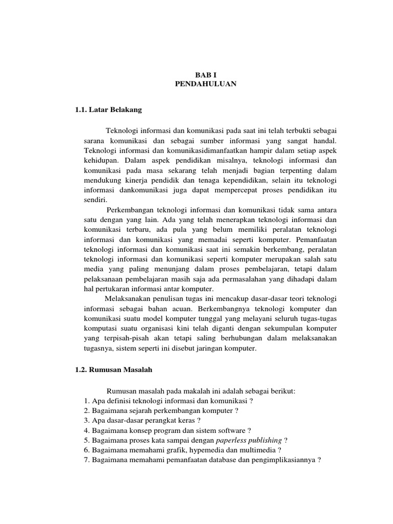 Sejarah dan Perkembangan TIK | PDF