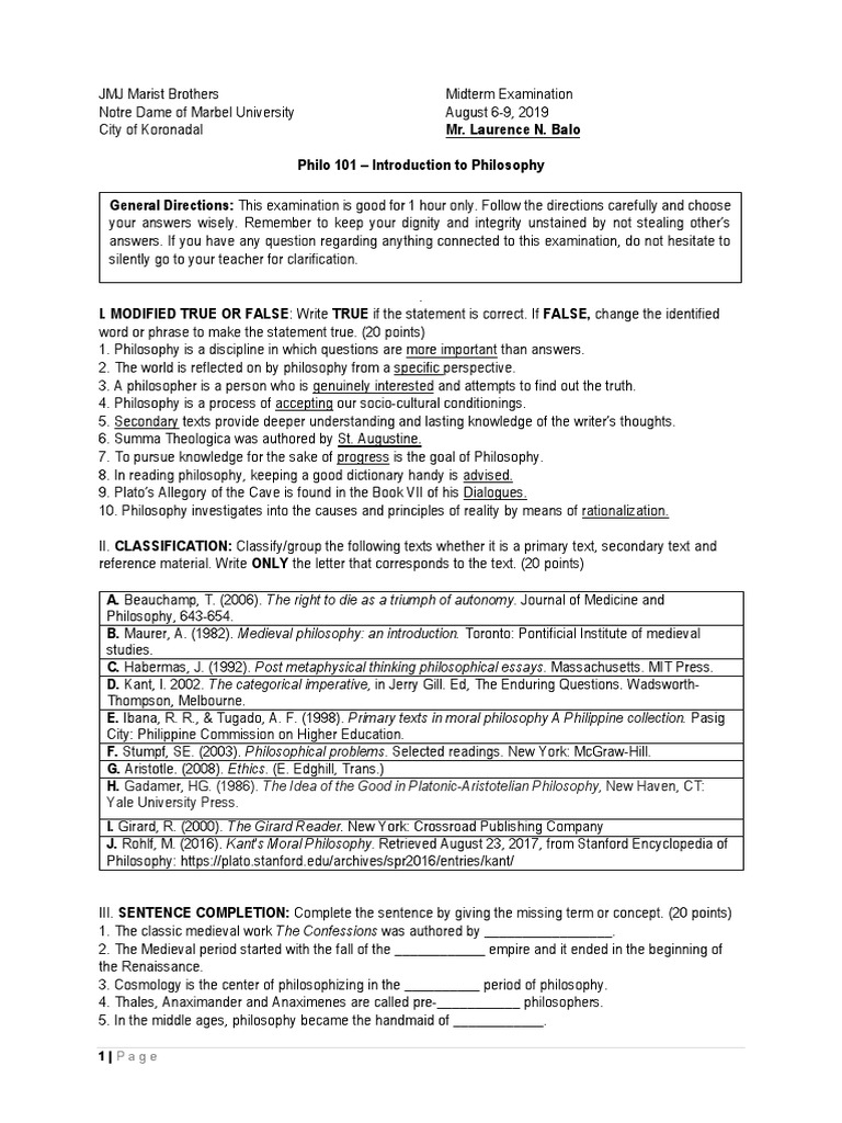 Introduction To Philosophy | PDF | World View | Reality