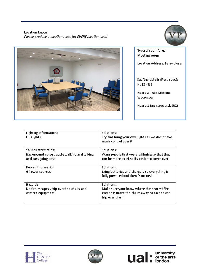 Meeting Room Locations | PDF