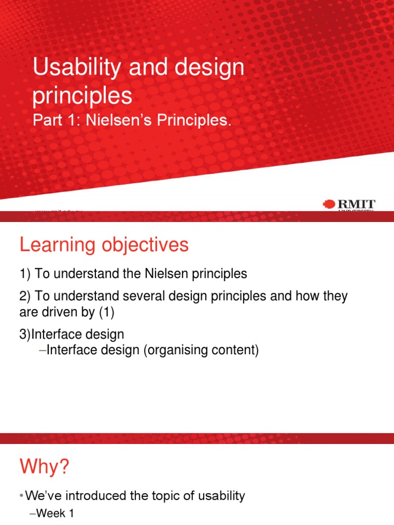 Week 3 - Usability Guidelines | PDF | Usability | User Interface Design