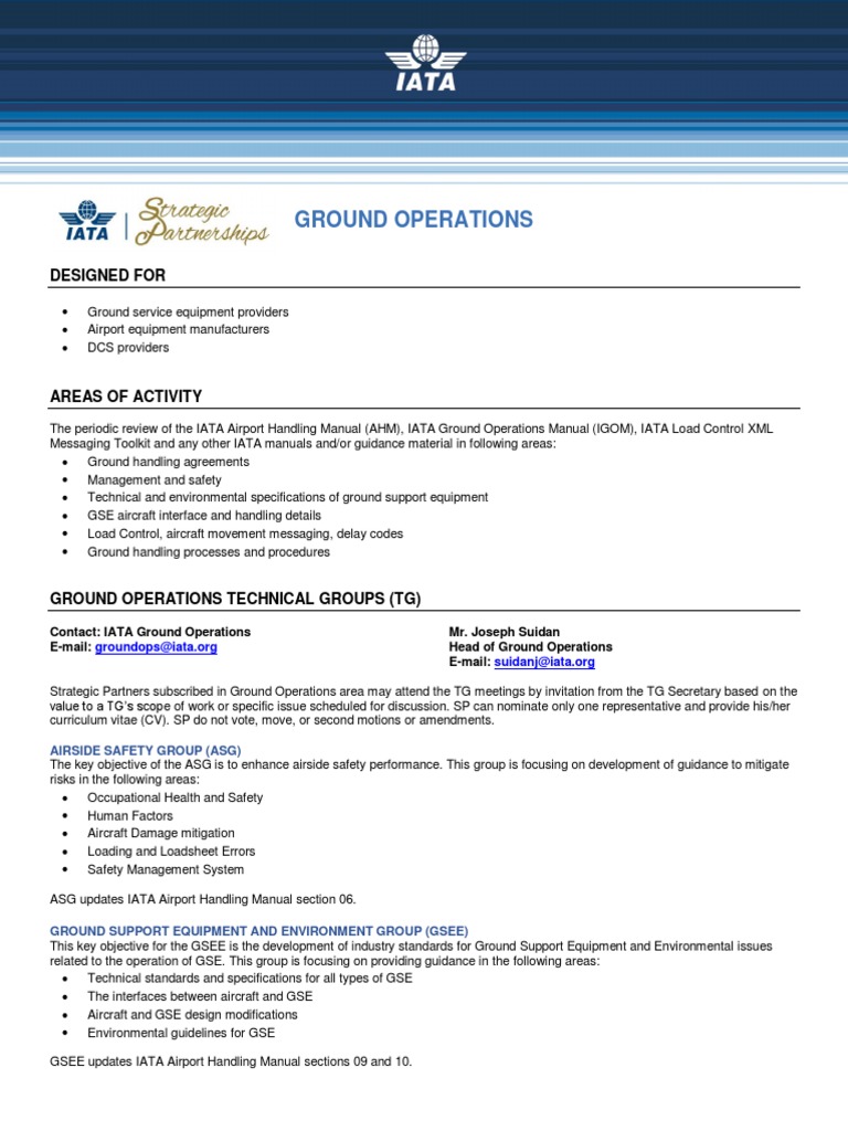 Ground Operations: Designed For | PDF | Airport | Airlines