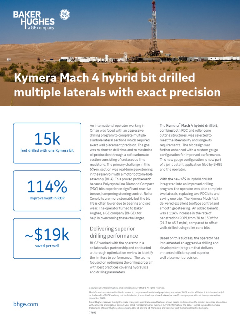 Kymera Mach 4 Hybrid Bit Drilled Multiple Laterals With Exact Precision ...