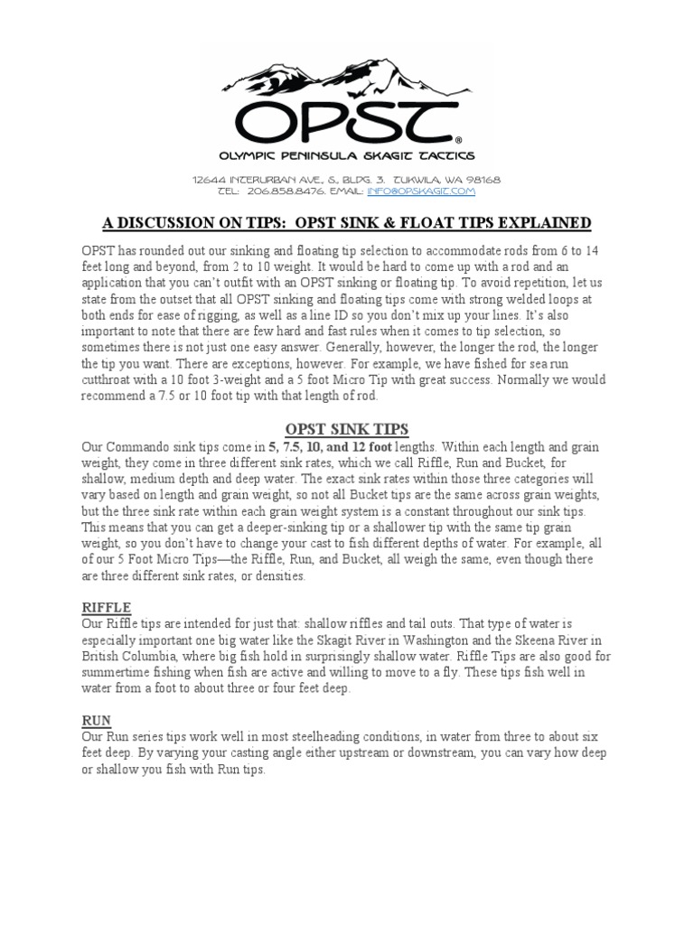 OPST Tips Explained | PDF | Nature