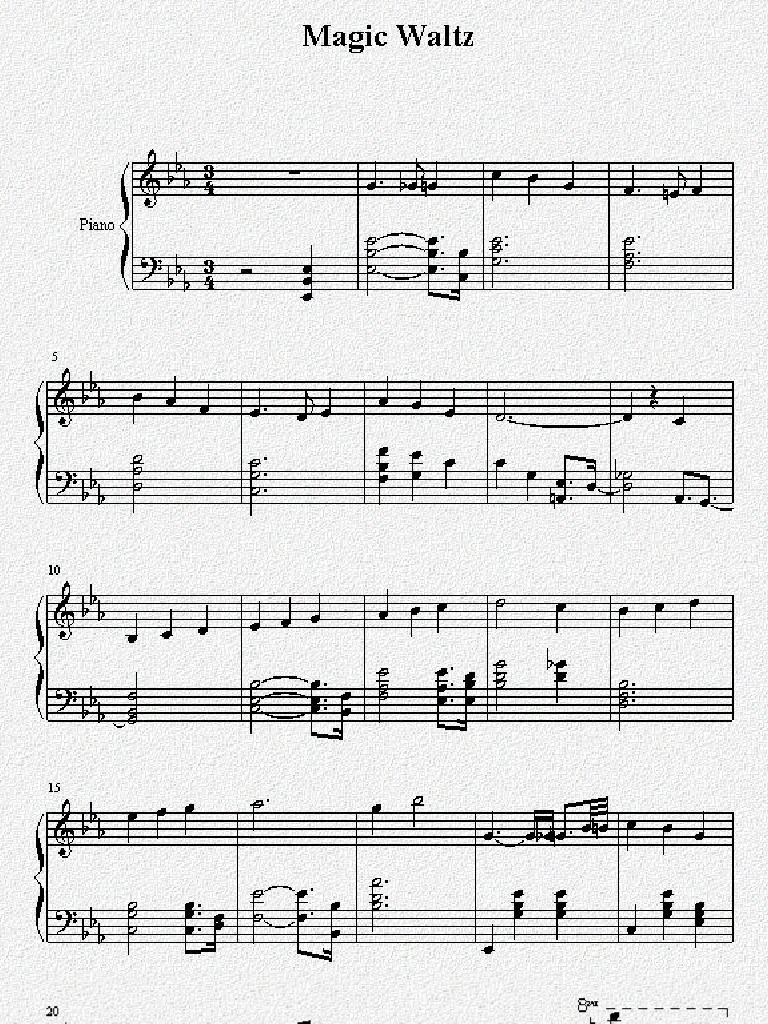 Morricone - Magic Waltz - La Leggenda Del Pianista | PDF