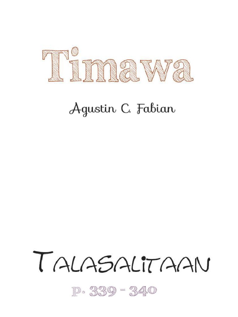 Timawa Report | PDF