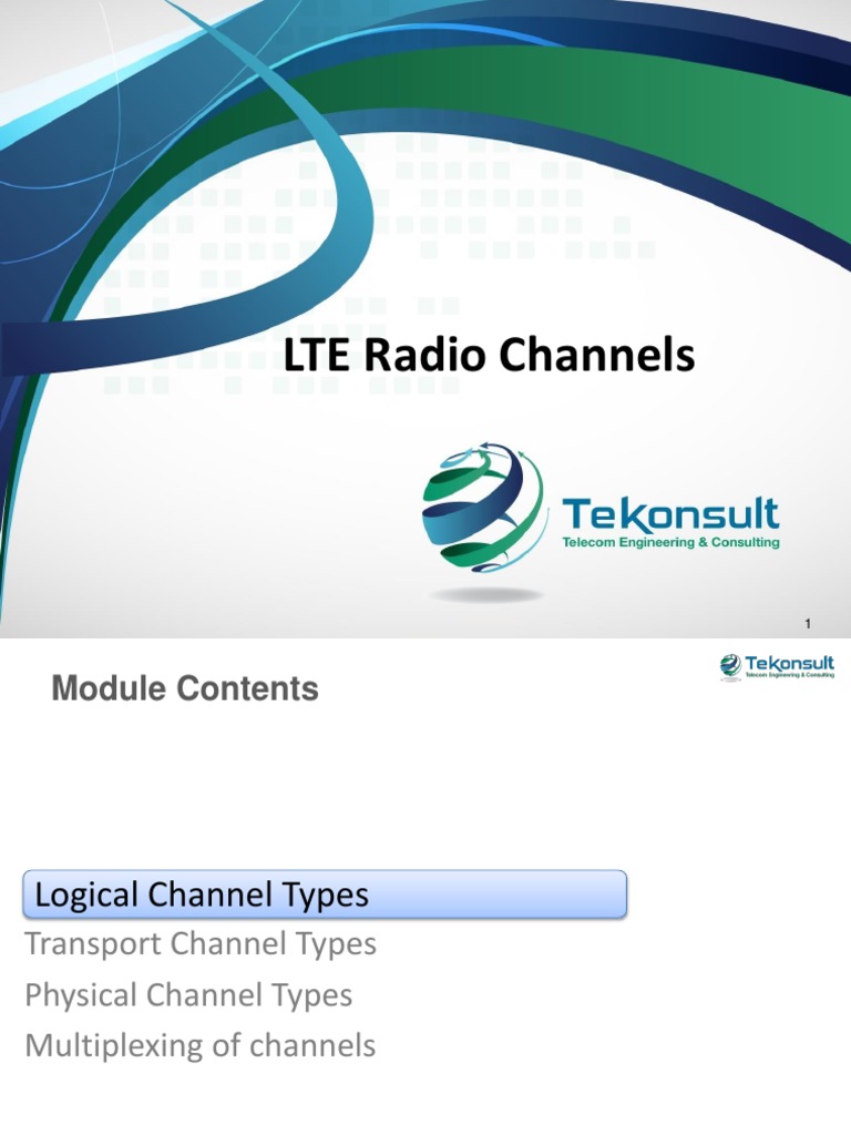 04 - LTE Radio Channels | PDF | Multiplexing | Physical Layer Protocols