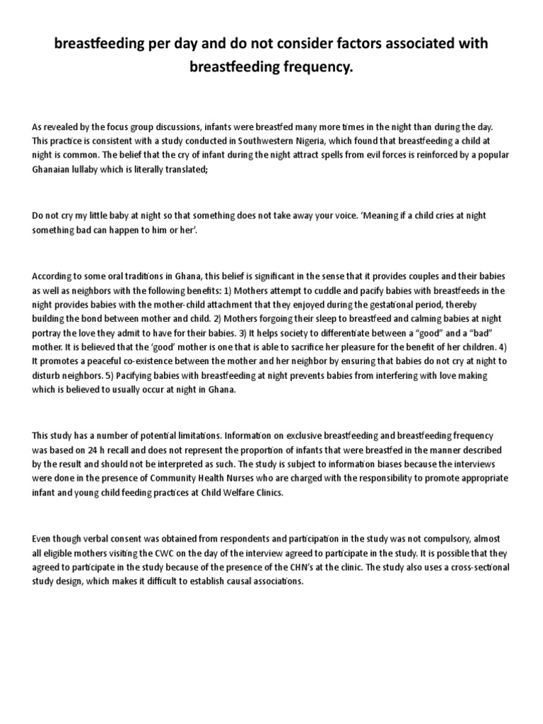 Breastfeeding Pdf Breastfeeding Health Sciences