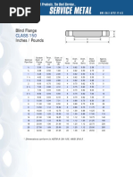 ANSI Flanges Dimensions Table | PDF