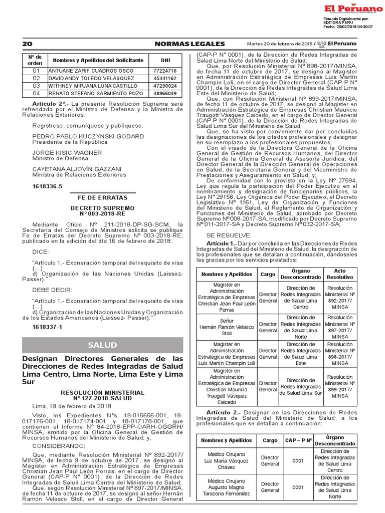 Documentos | PDF | Lima | Servicio Civil