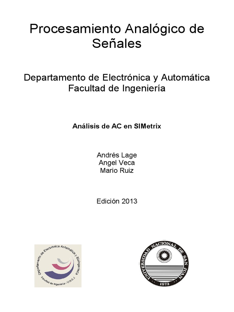 Análisis AC en SIMetrix: Guía Práctica | PDF | Corriente alterna | Decibel