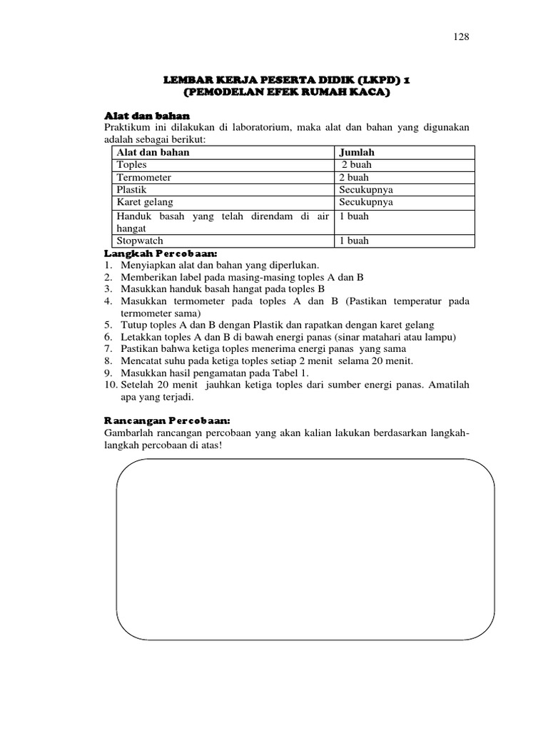 Lembar Kerja Peserta Didik LKPD | PDF