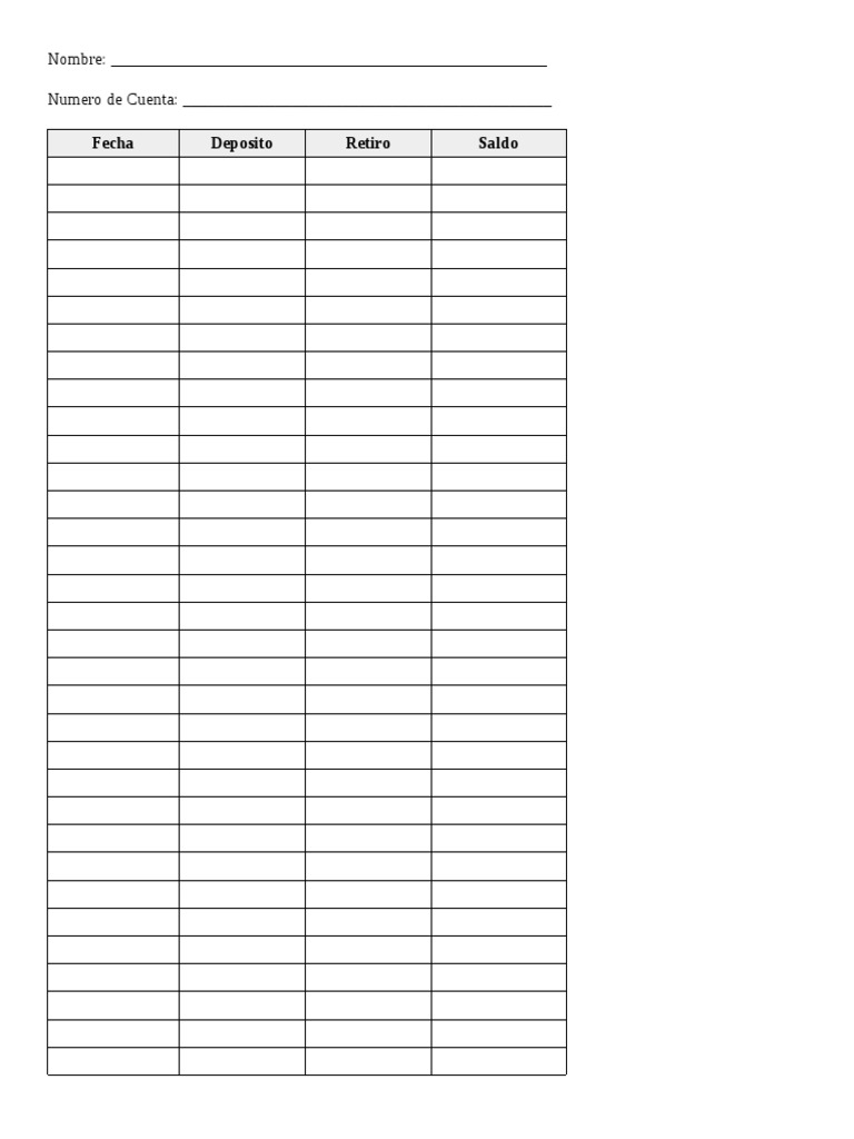 Libreta de Ahorro | PDF
